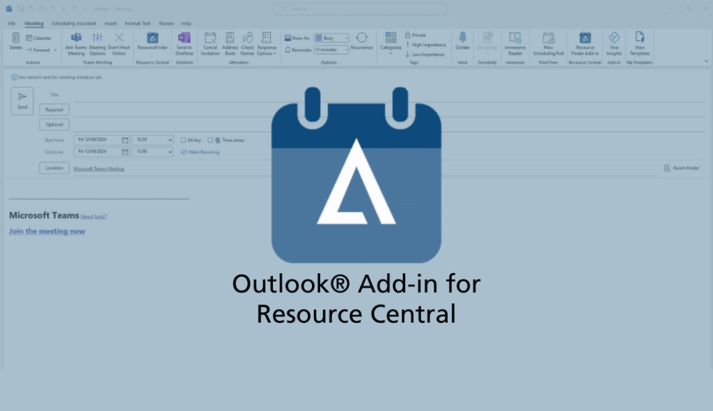 Outlook® Add-in for Resource Central and Microsoft365 - Add-On Products