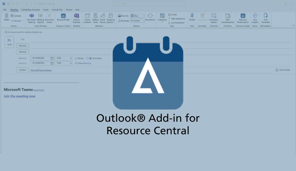 Outlook® Add-in for Resource Central and Microsoft365 - Add-On Products